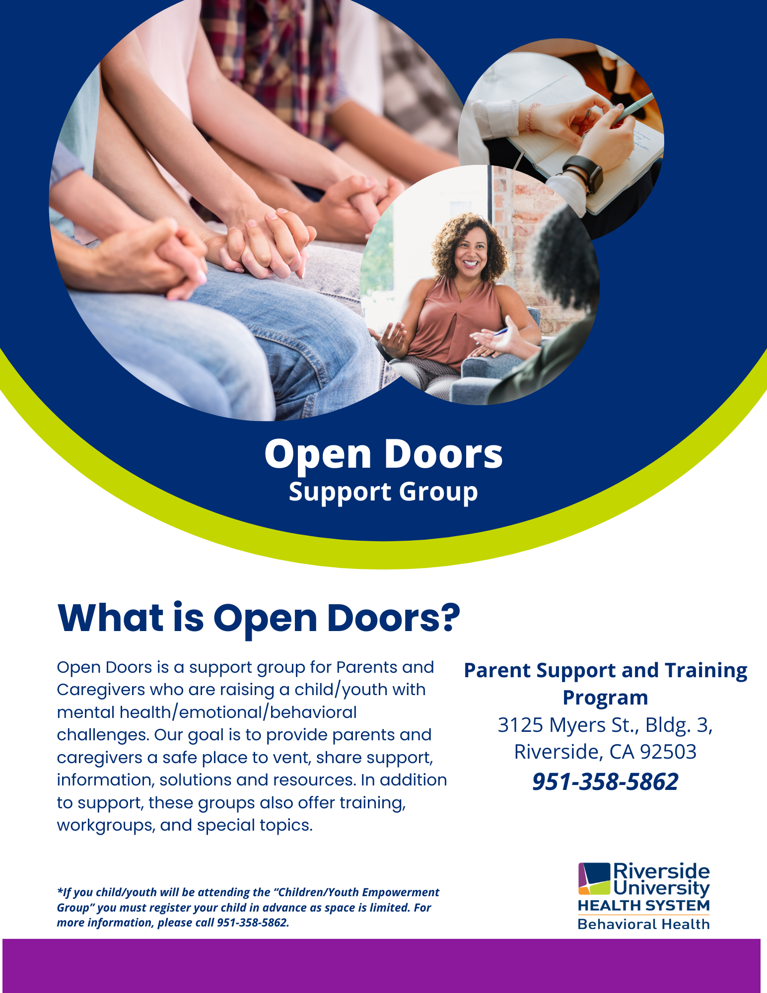 Parent Support & Training Program | Riverside University Health System